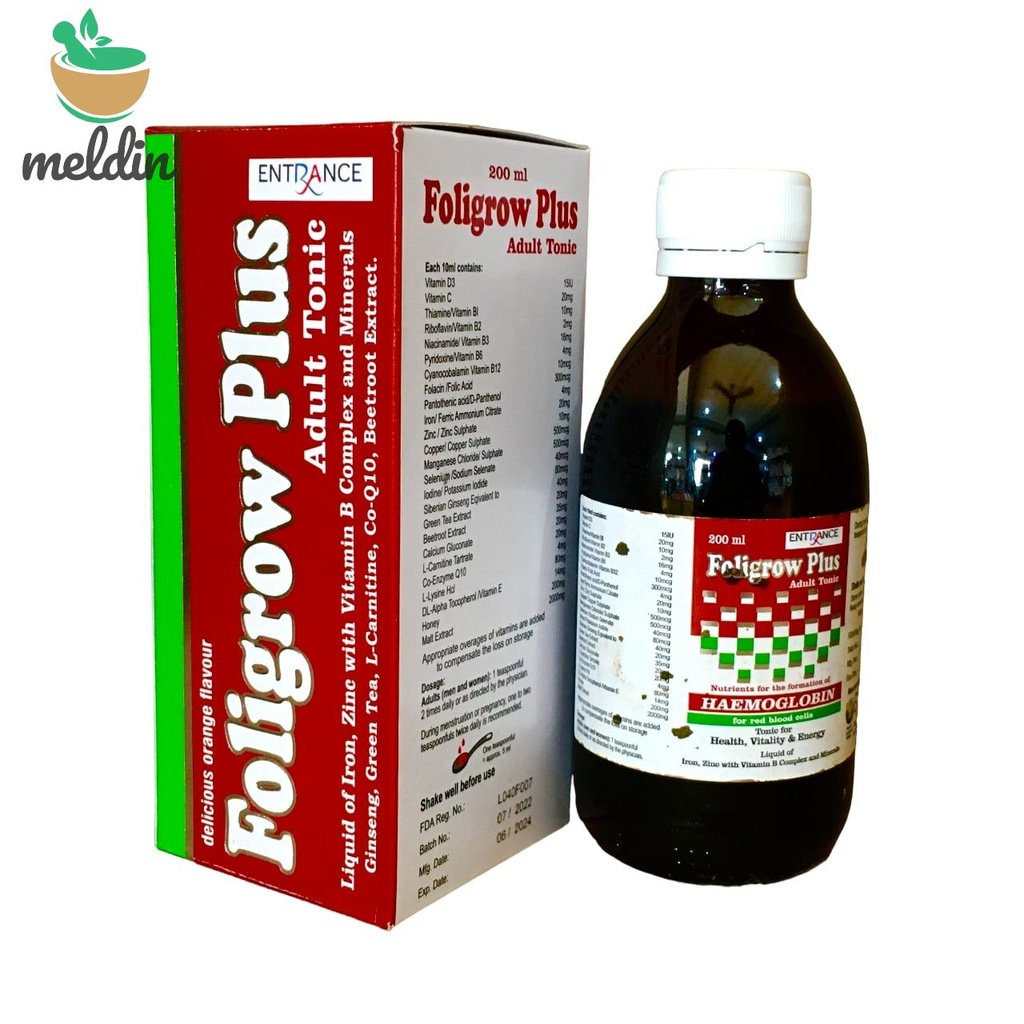 Foligrow-Plus Adult Tonic | Meldinpharma